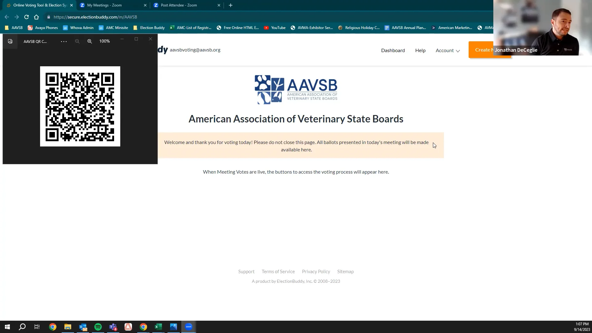 The AAVSB 2023 Annual Meeting Voting Process Demonstration on Vimeo
