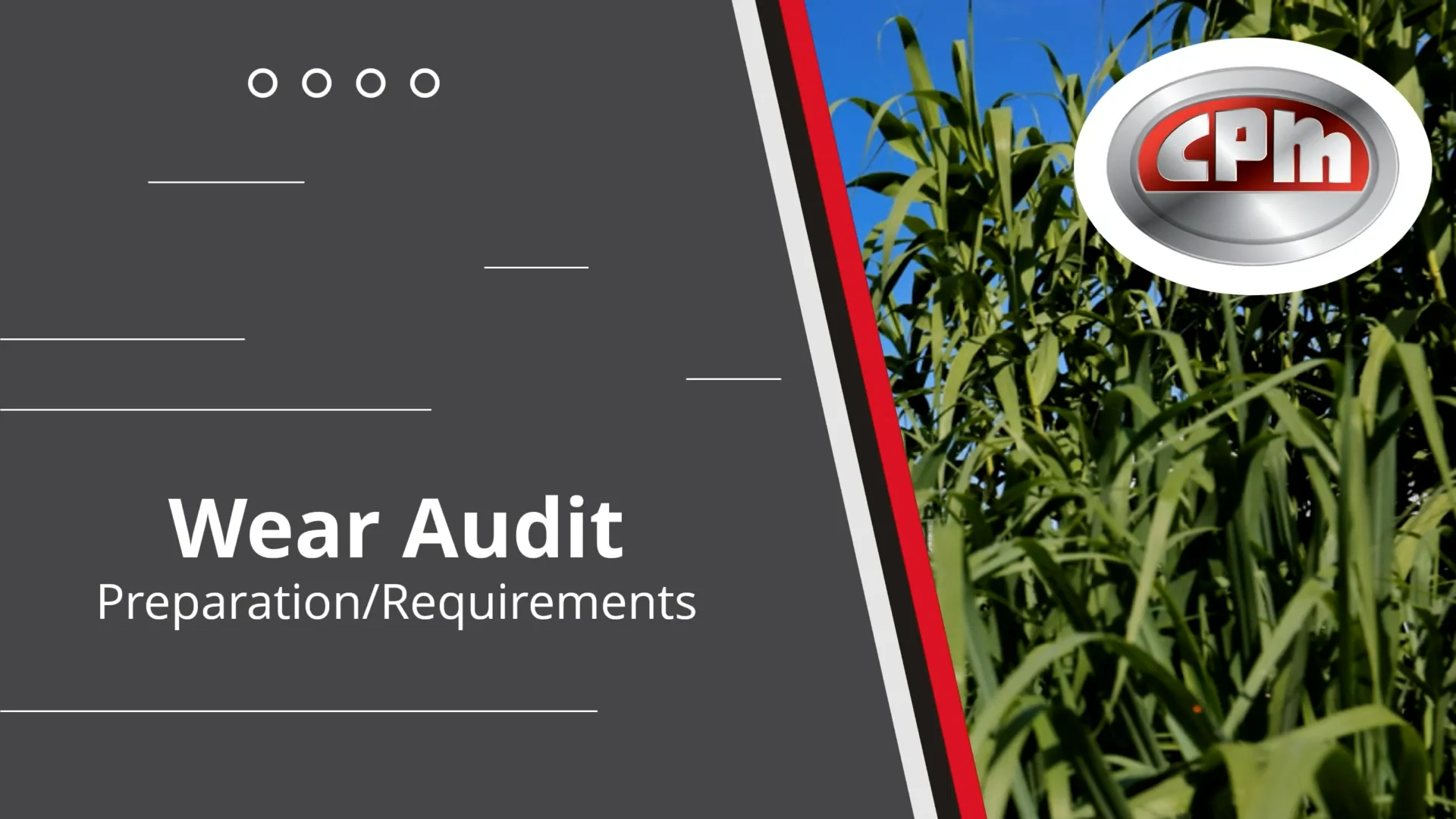 2023-09-13 14.00 Wear Audit Preparation Requirements