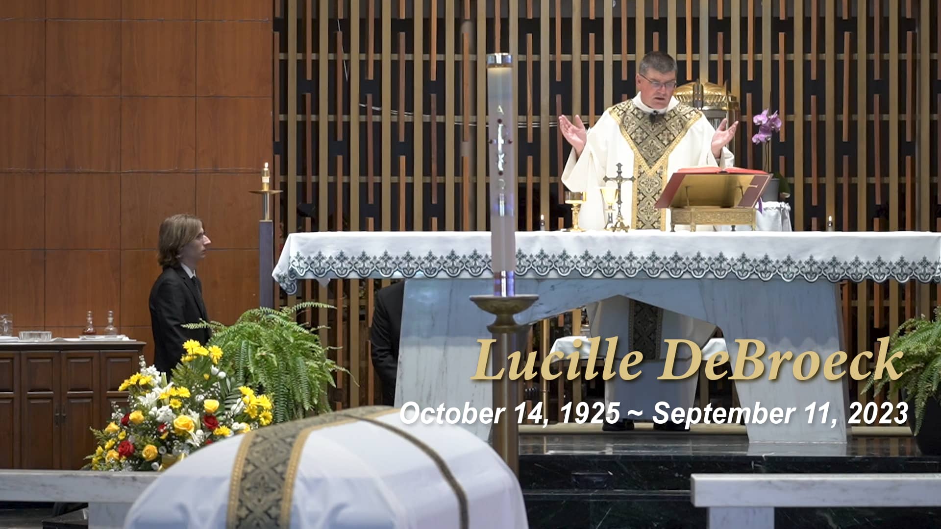 Funeral Mass for Lucille DeBroeck on Vimeo