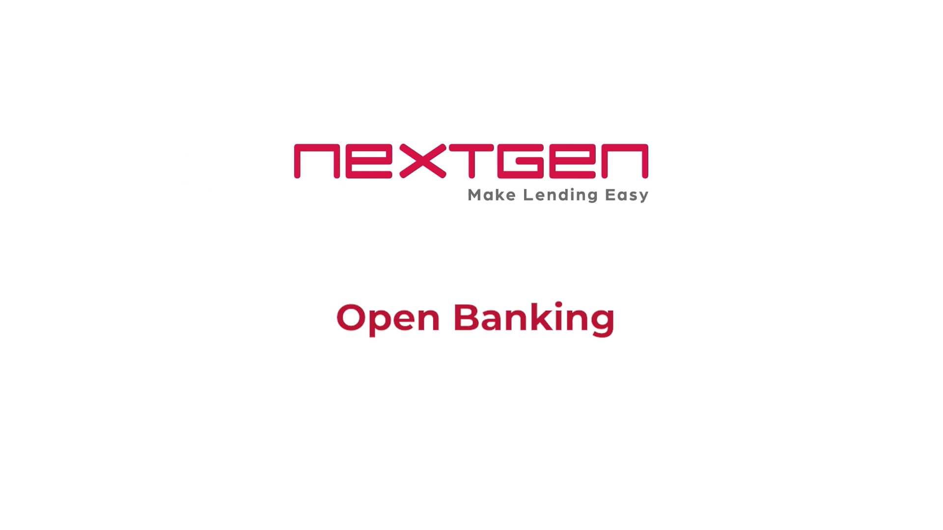 NextGen Open Banking - overview for brokers and lenders on Vimeo