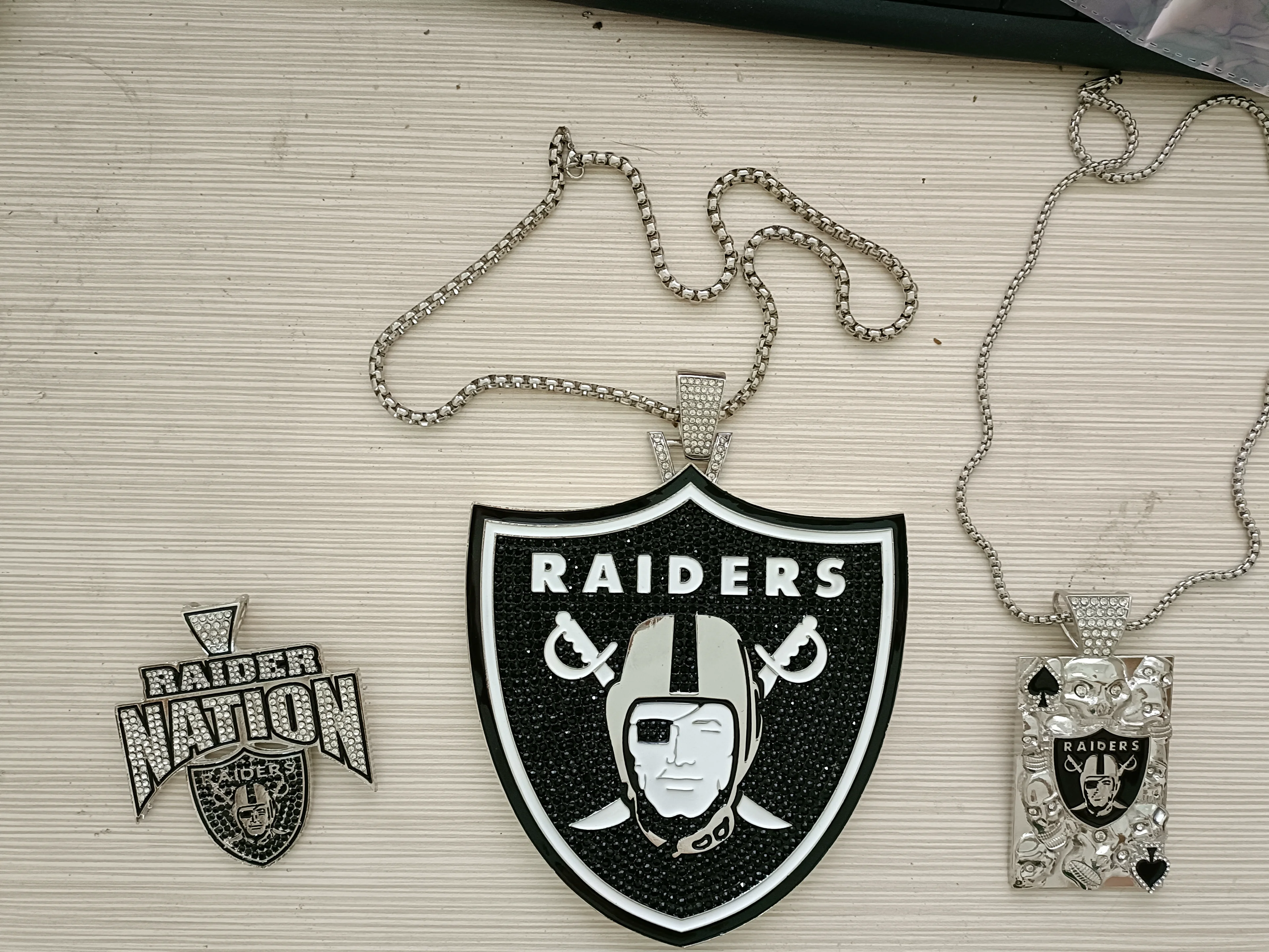NFL Las Vegas Raiders latest pendant necklace football championship ...