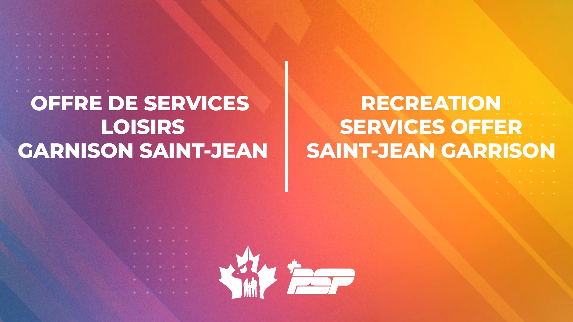 Offre de services loisirs garnison Saint-Jean on Vimeo