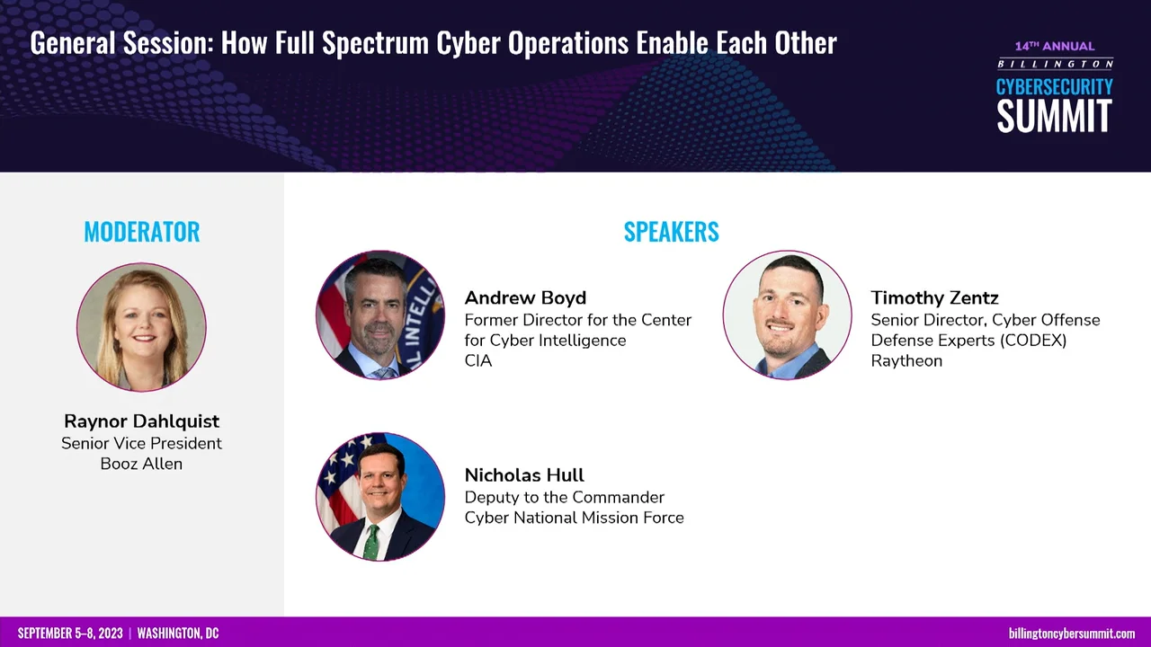 General Session 14: How Full Spectrum Cyber Operations Enable Each ...