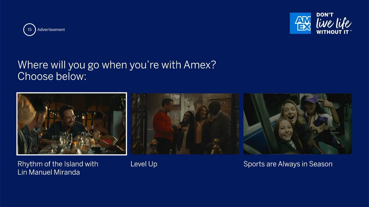Financial Services - Amex - Elevated Membership - Q3 2023 (Max Selector) on Vimeo