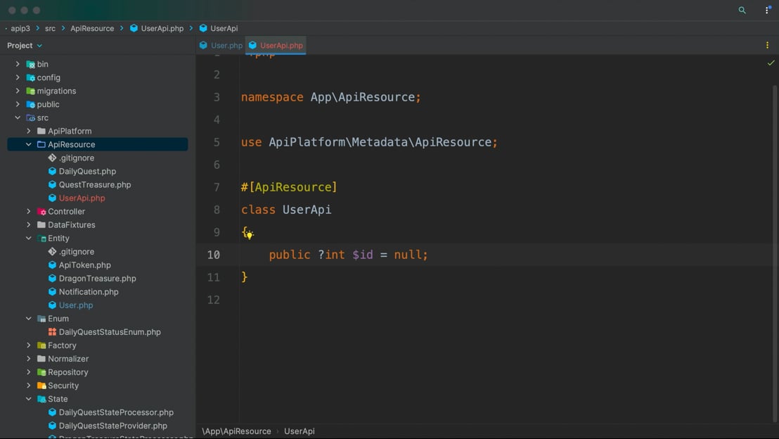 User Class Dto Api Platform 3 Part 3 Custom Resources Symfonycasts