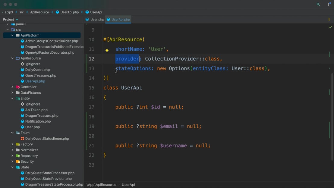 Stateoptions Entityclass Magic Api Platform 3 Part 3 Custom Resources Symfonycasts