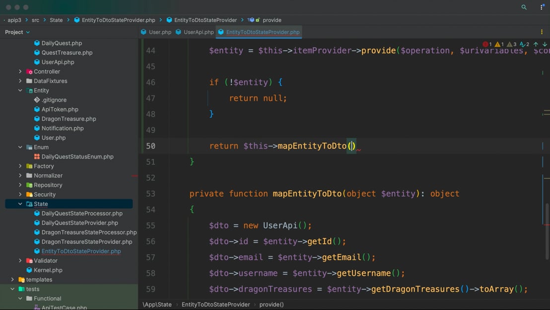 Entity -> DTO Item State Provider > API Platform 3 Part 3: Custom Resources | SymfonyCasts