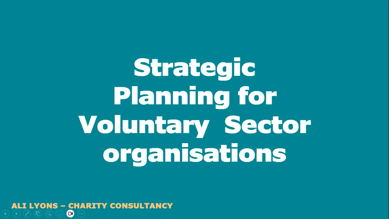 Introduction to Strategic Planning for VCSE Organisations on Vimeo