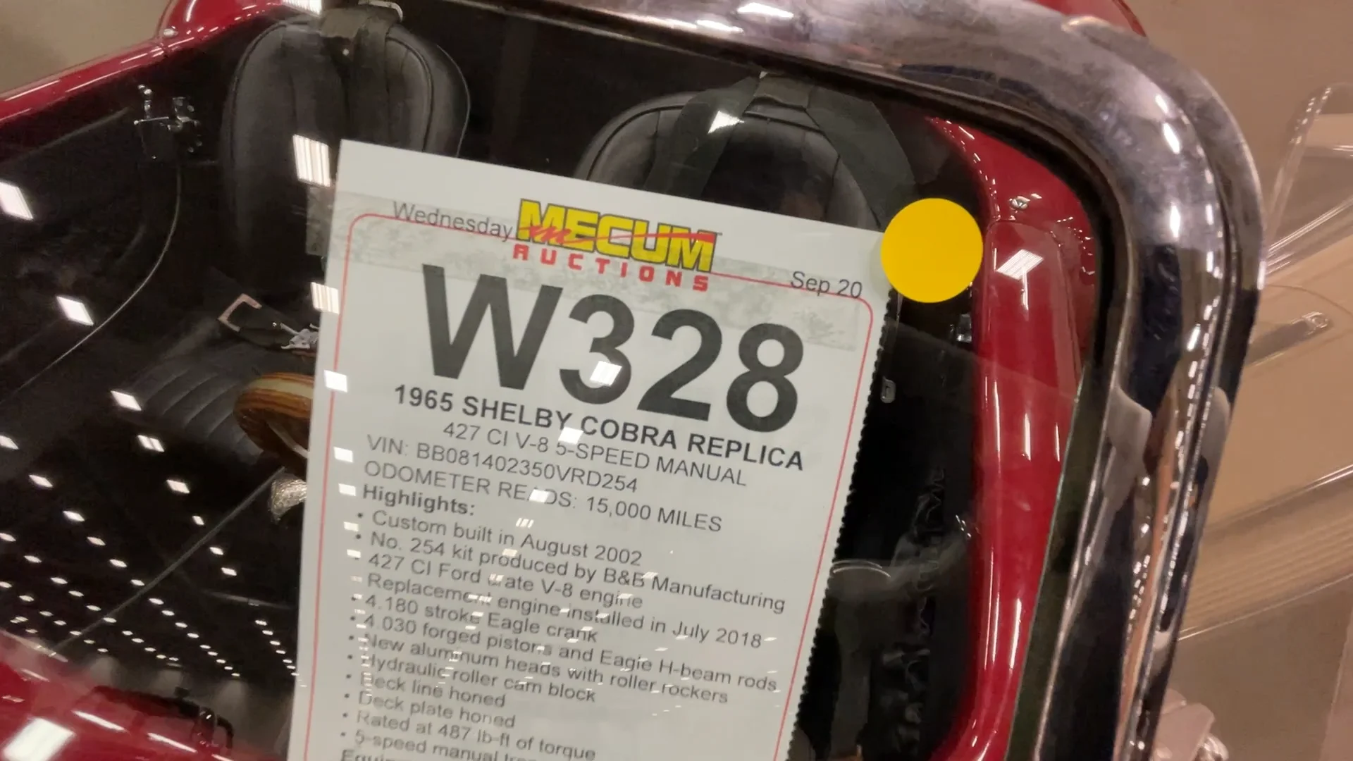 W328 - 1965 Shelby Cobra Replica on Vimeo