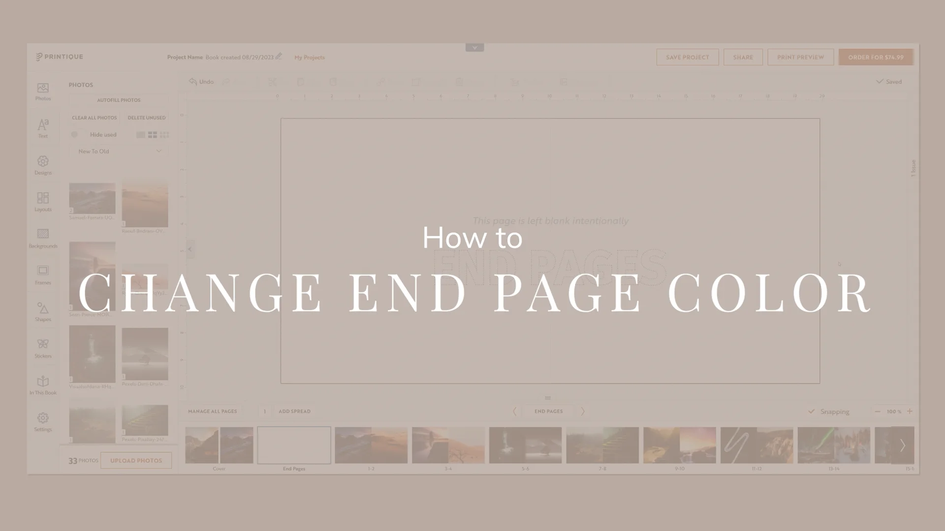 How To Change End Page Color on Vimeo