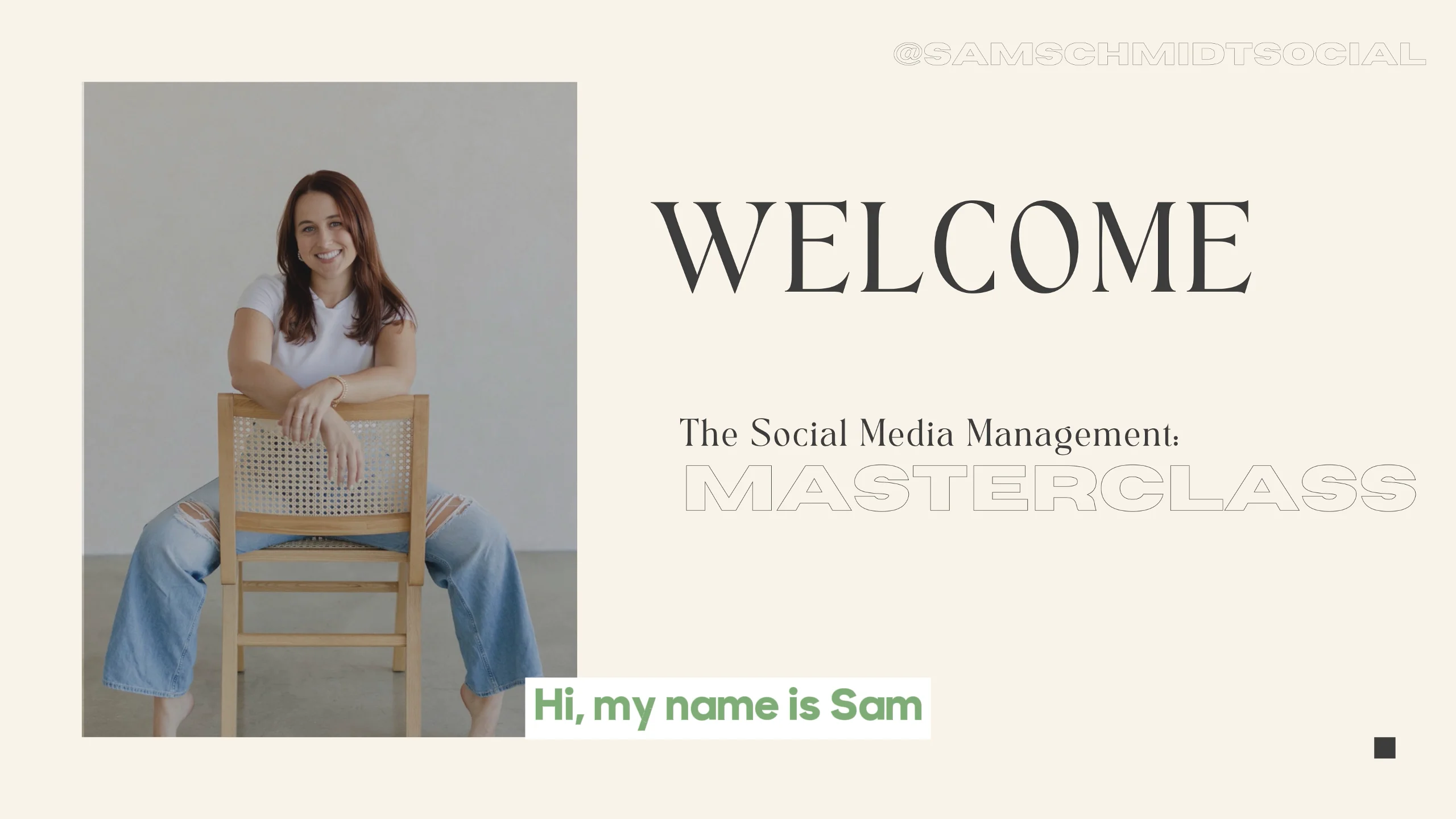 Masterclass on Vimeo