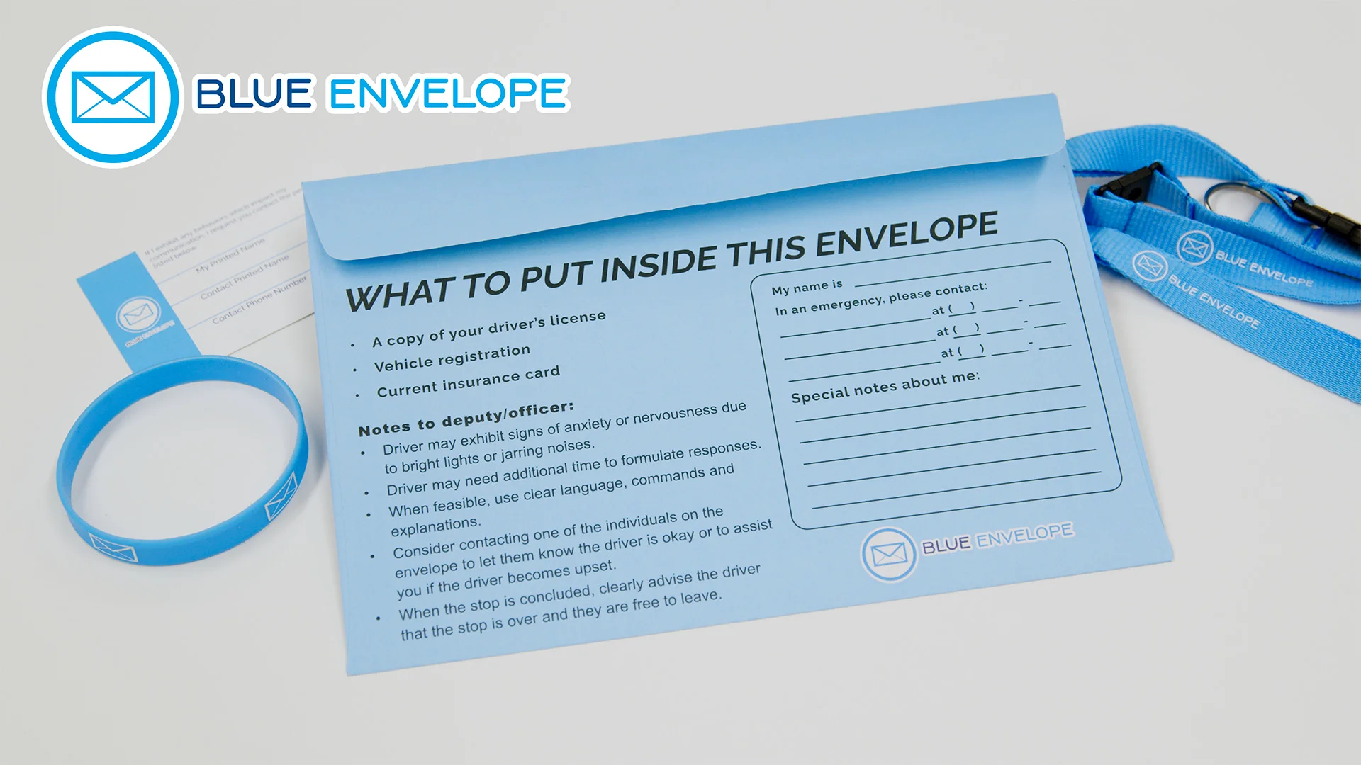 Blue Envelope Program - San Diego County Sheriff's Department