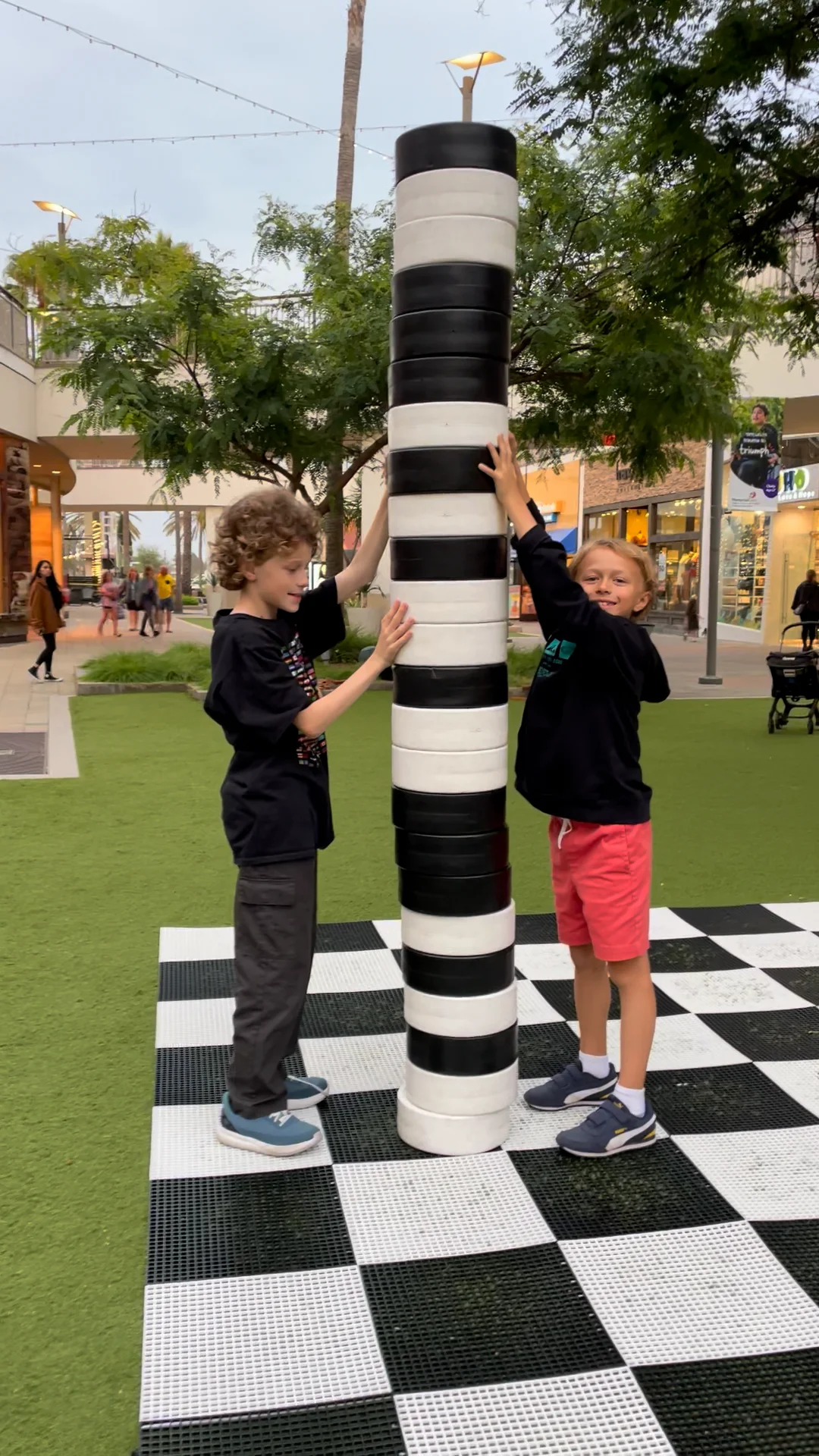 Lincoln and Dutch build checkers tower 2023 on Vimeo