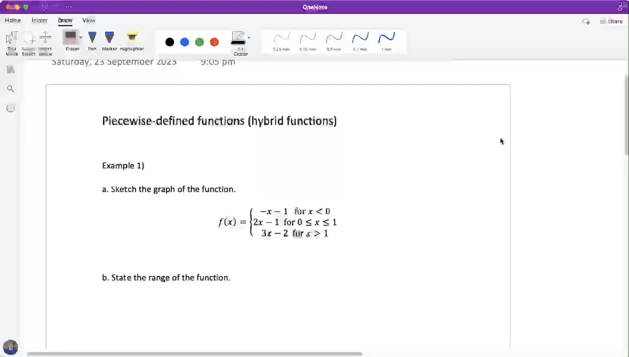 Piecewise-defined functions(hybrid functions) on Vimeo