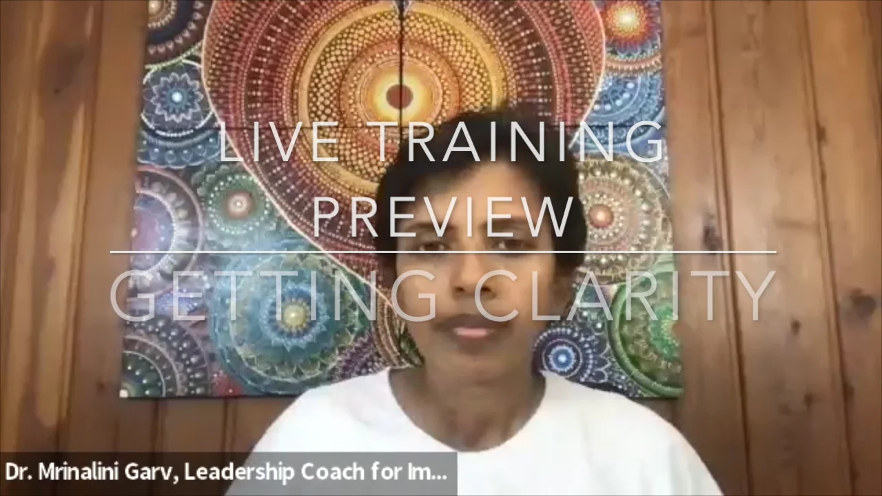 Getting Clarity Preview on Vimeo
