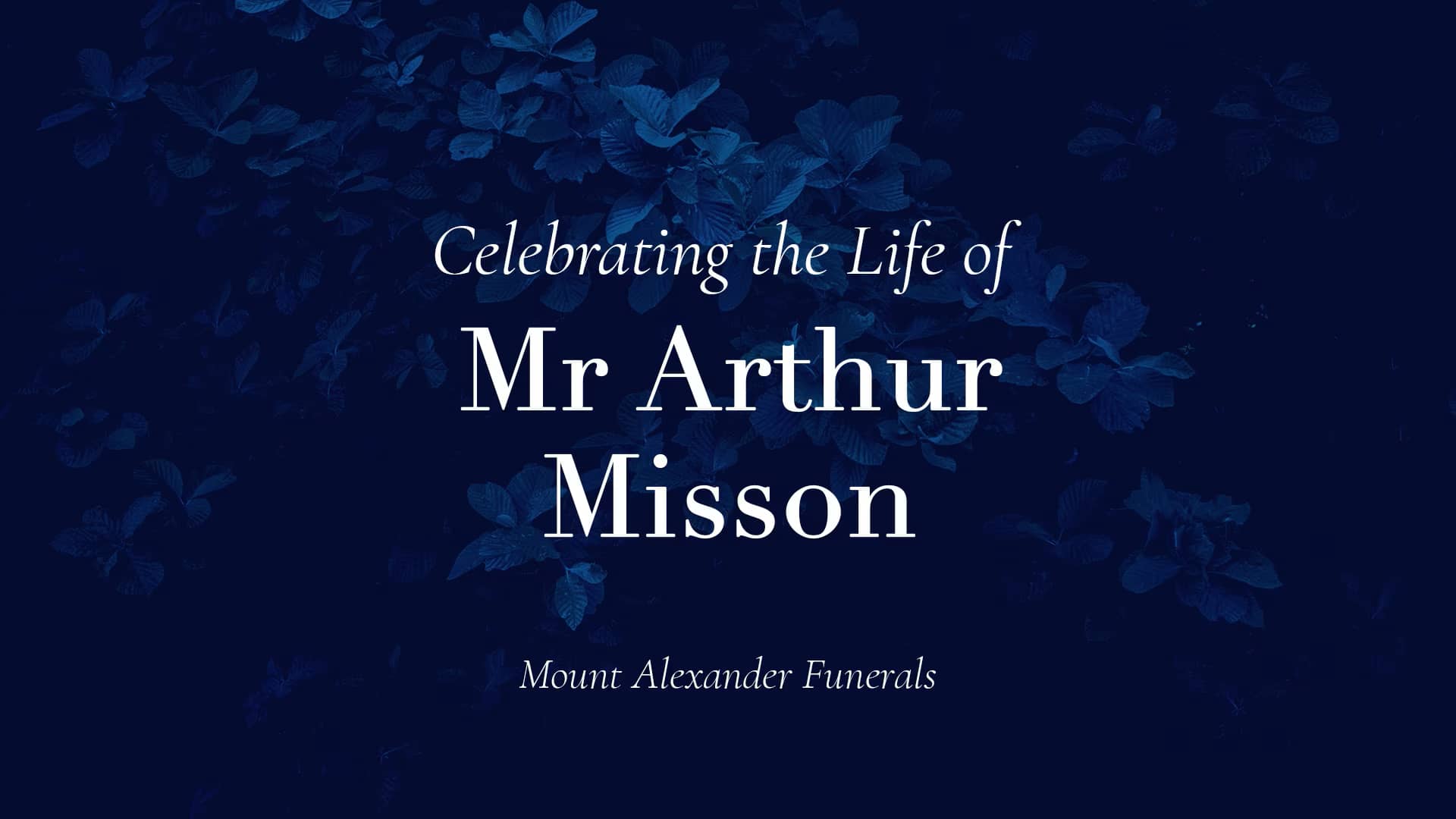 Mount Alexander Funerals Stream on Vimeo