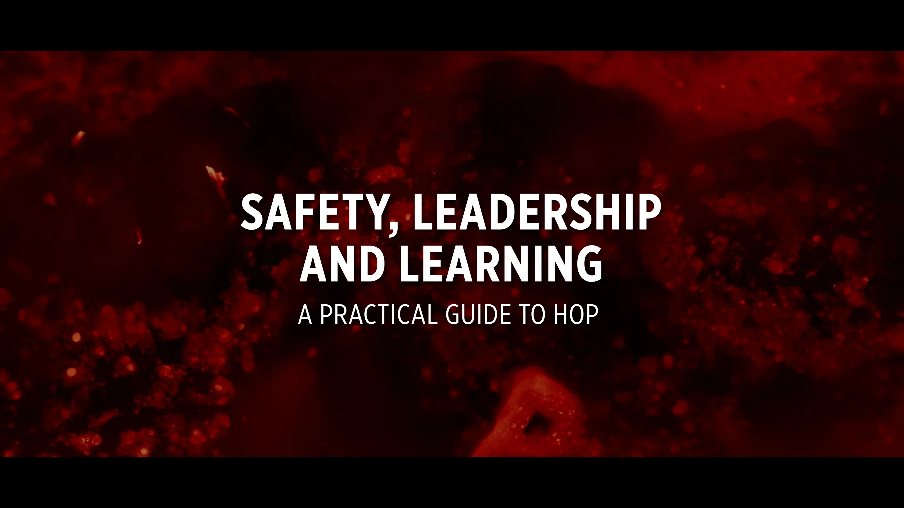 Safety, leadership and learning – A practical guide to HOP