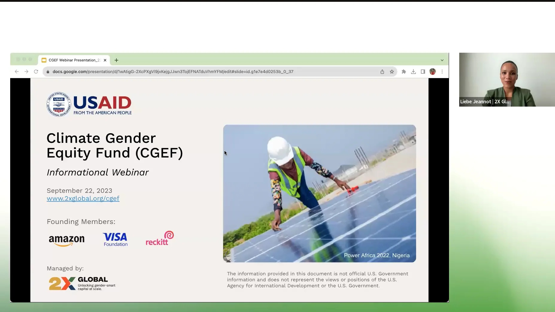 Climate Gender Equity Fund Informational Webinar on Vimeo