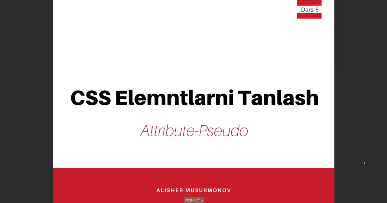 #14 - CSS Selectors on Vimeo