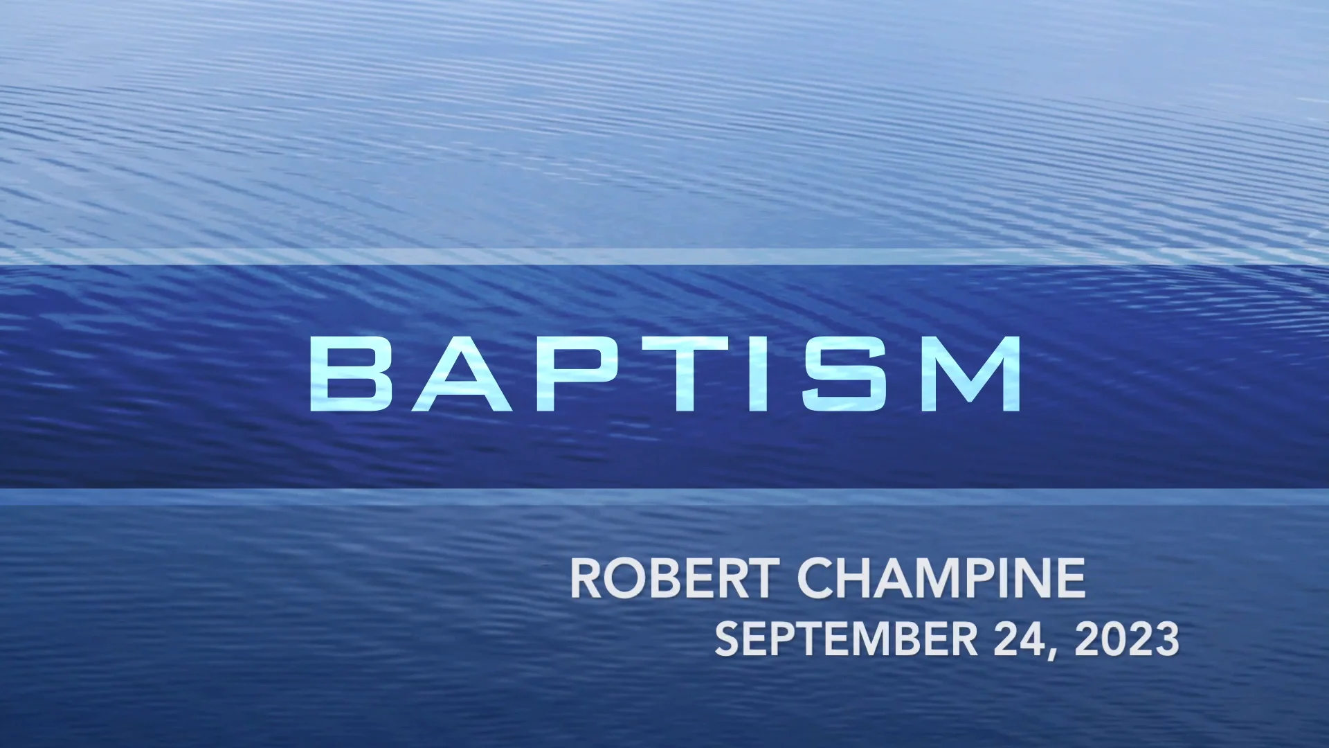 Robert Champine, September 24, 2023 on Vimeo