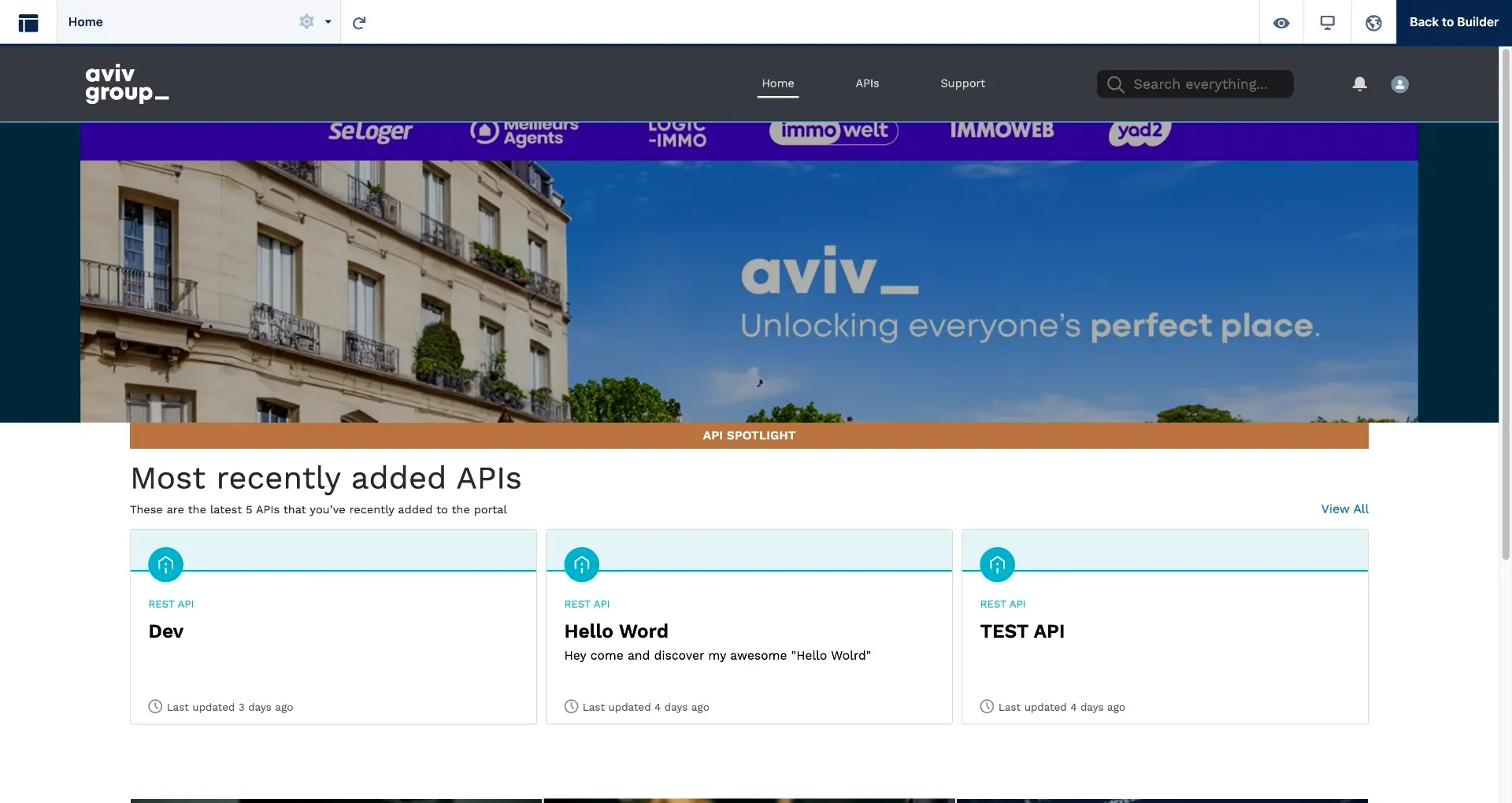 Developer portal Prototype on Vimeo