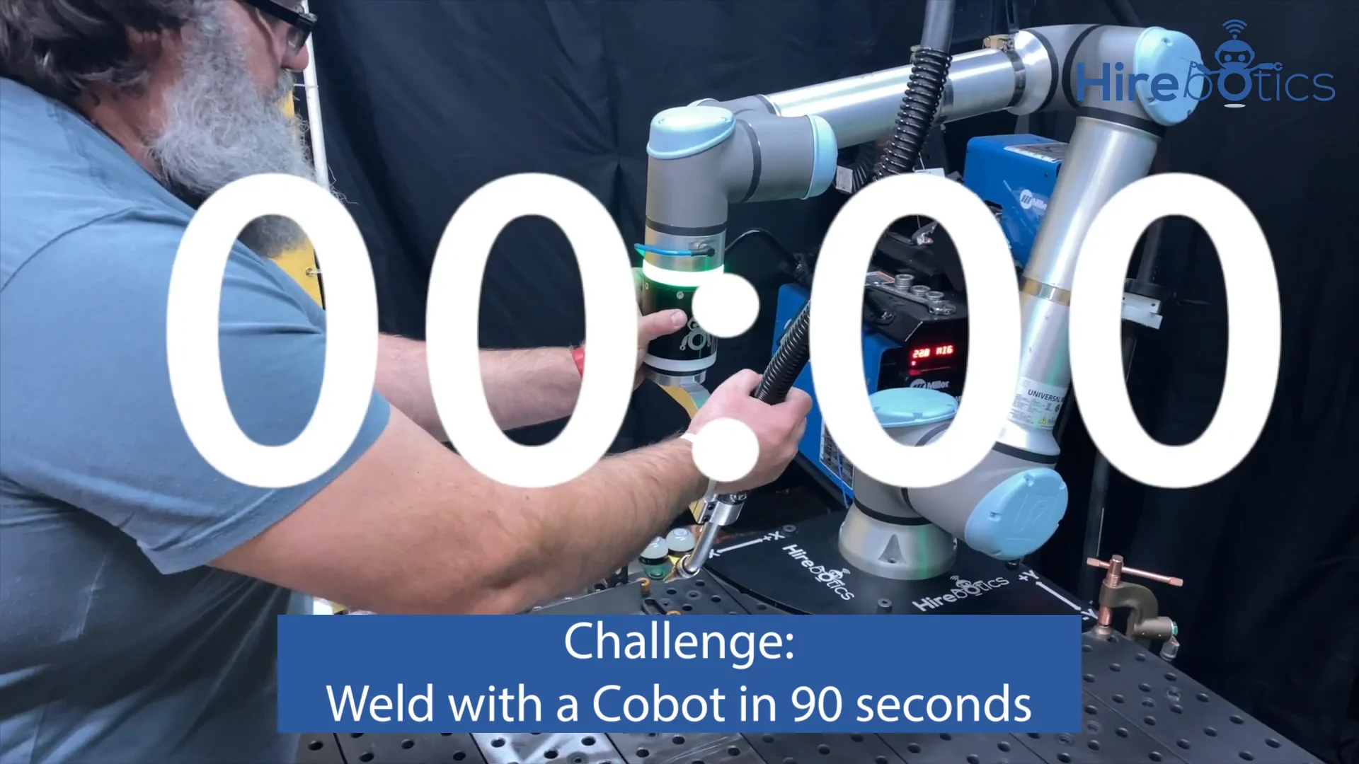 90 Seconds Welding Challenge - Cobot Welder from Hirebotics