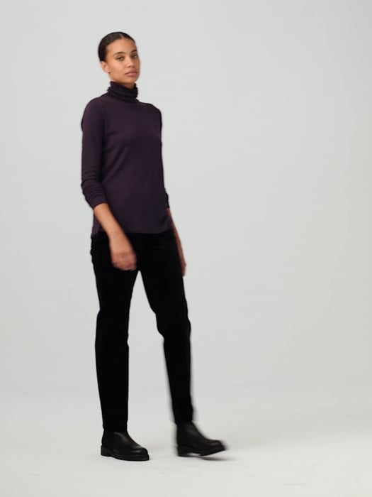 Ribbed Pima Cotton Blend Turtleneck Top | EILEEN FISHER Ribbed Pima Cotton Blend Turtleneck Top | EILEEN FISHER