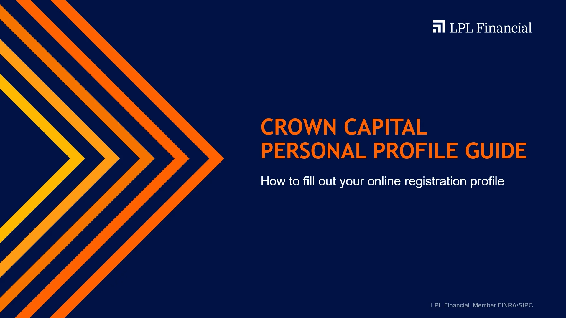 Crown Capital Profile Submission Guide on Vimeo