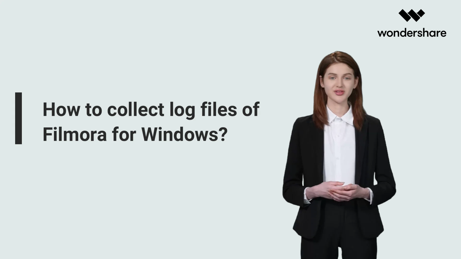 How to collect log files of Filmora for Windows
