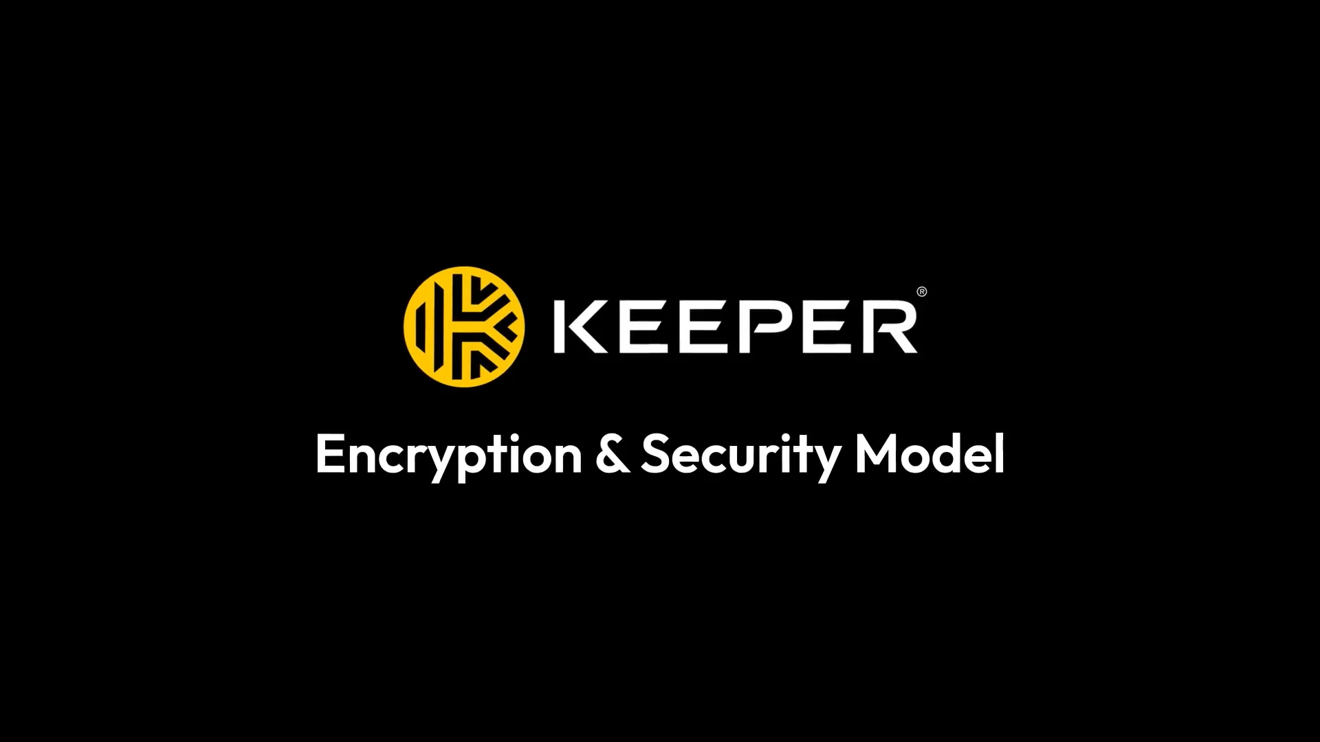 Keeper Security Encryption Model