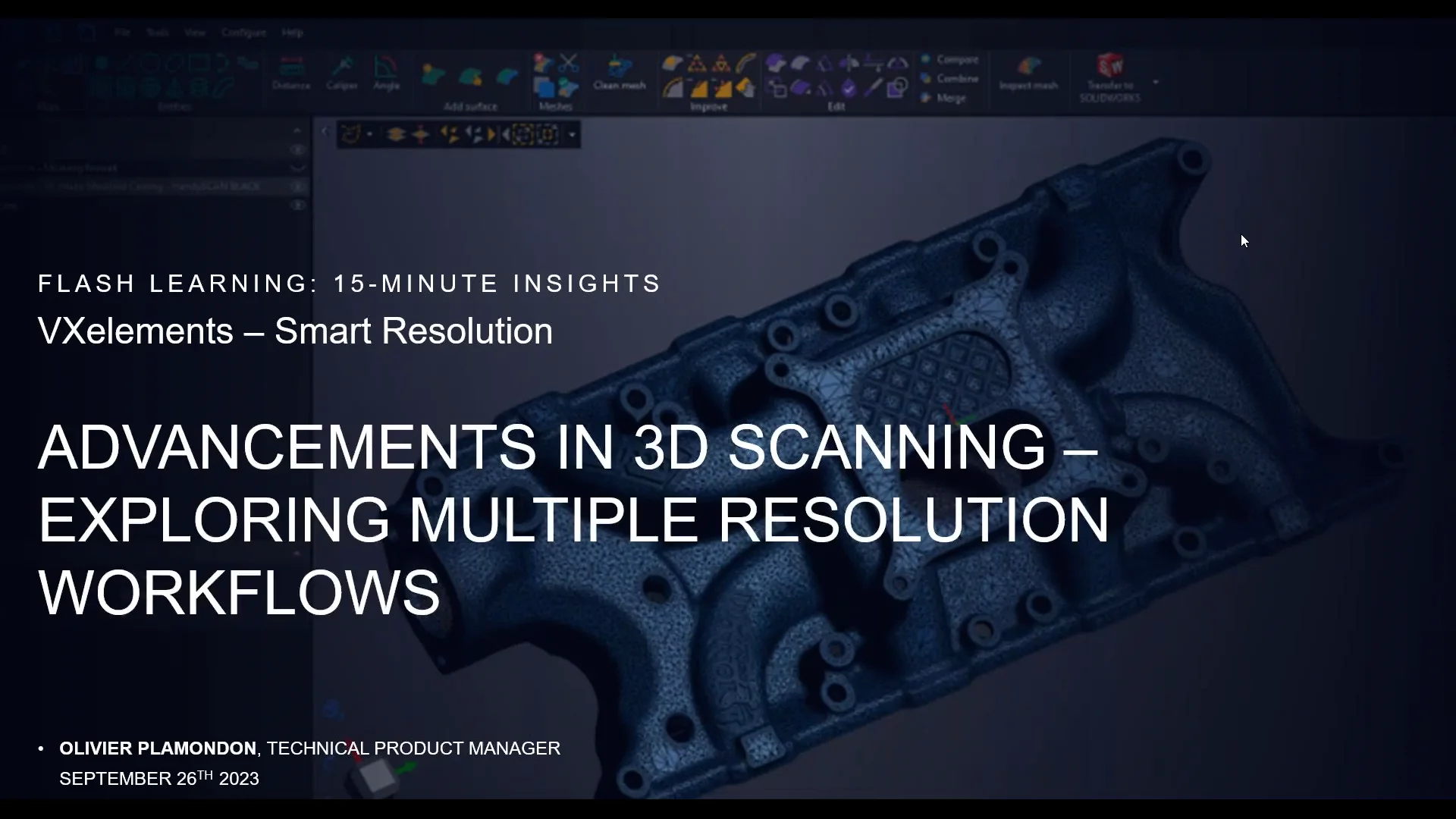 How to manage 3D scanning data with multiple resolution workflows on Vimeo