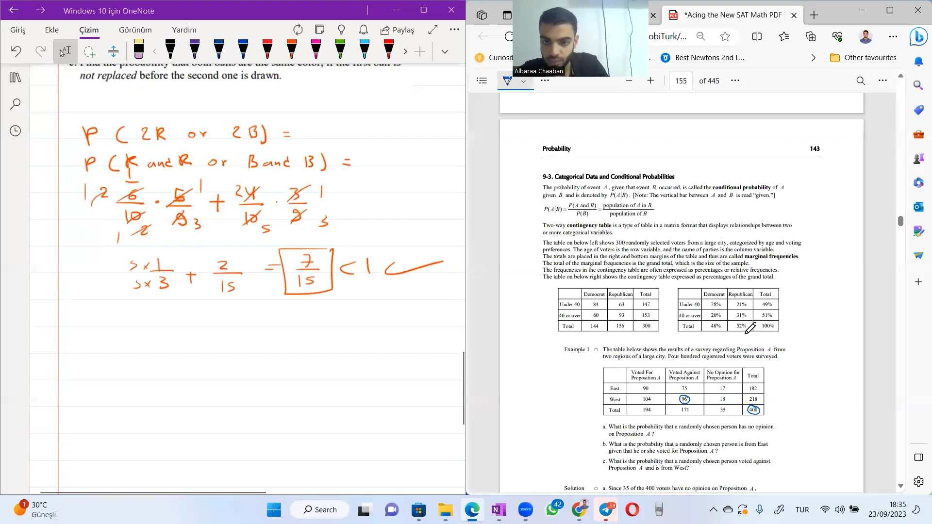 9-3 Categorical Data and Conditional Probabilities on Vimeo