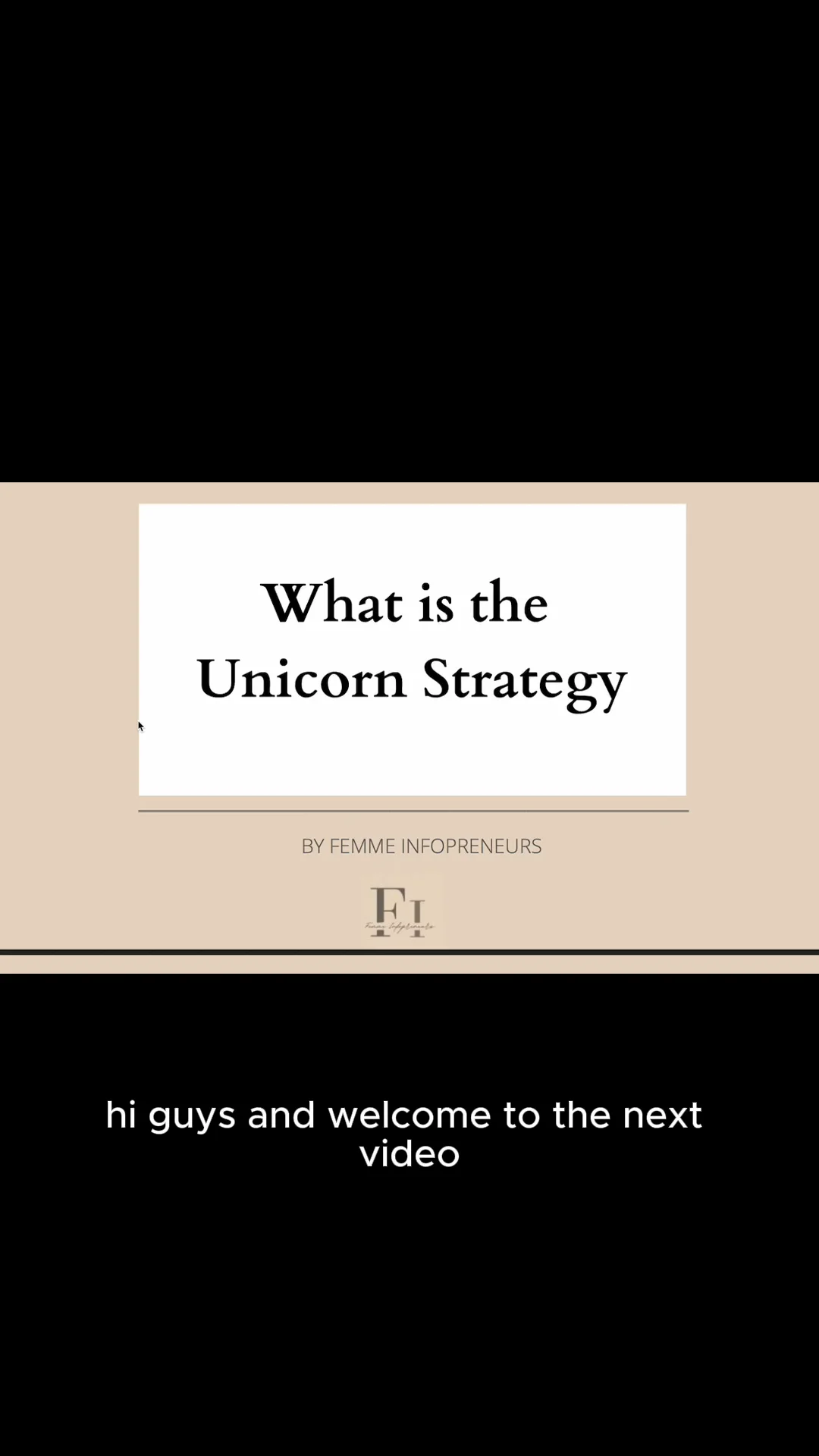 30 The Unicorn Strategy on Vimeo