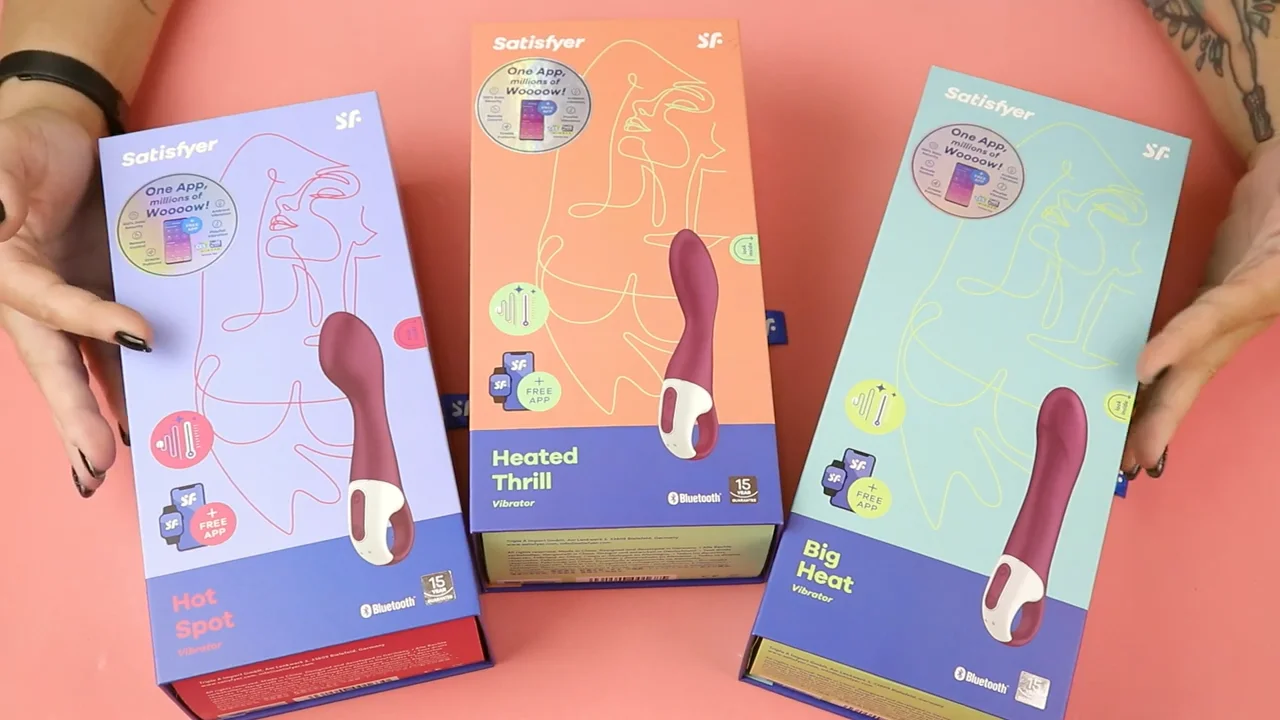 Відеоогляд - вібратори для точки G з підігрівом Satisfyer Hot Spot, Big ...
