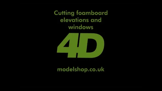 Model Making 101 - cutting foamboard elevations