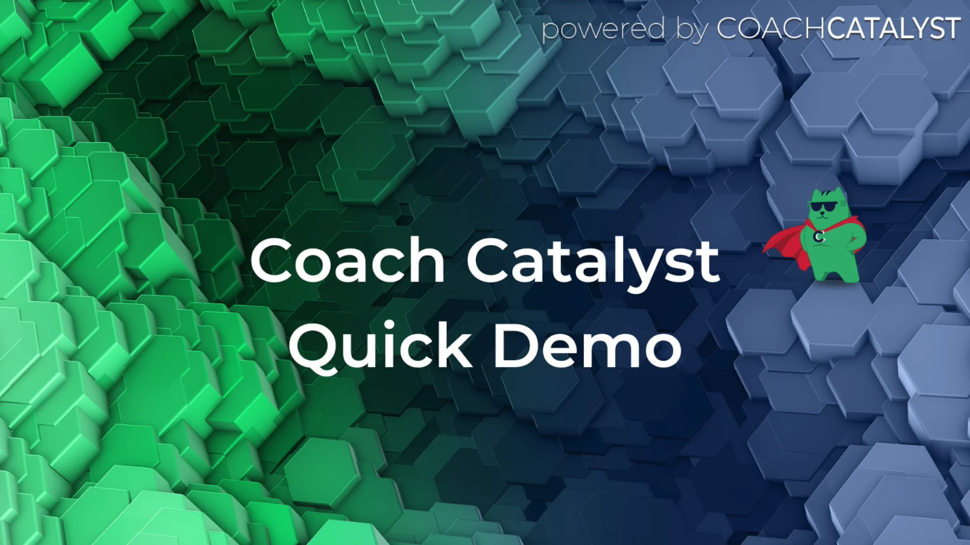 Coach Catalyst Quick Demo