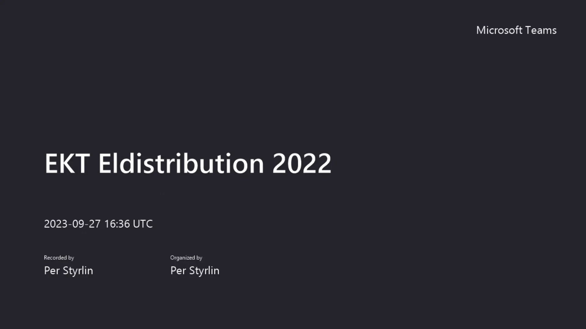 Elkrafttekniker Eldistribution 2023 - EKT Eldistribution inför ...
