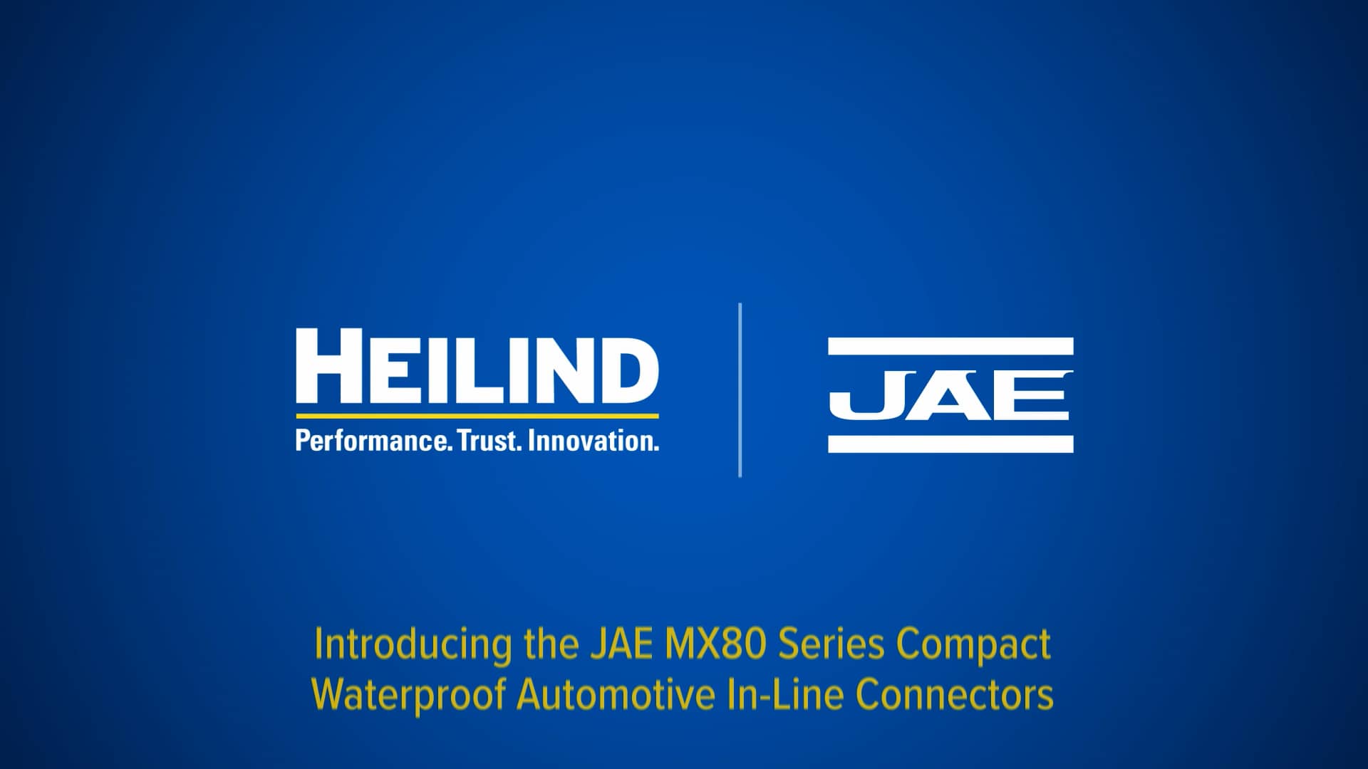 JAE MX80 Series Compact Waterproof Automotive In-Line Connectors | Heilind Electronics on Vimeo
