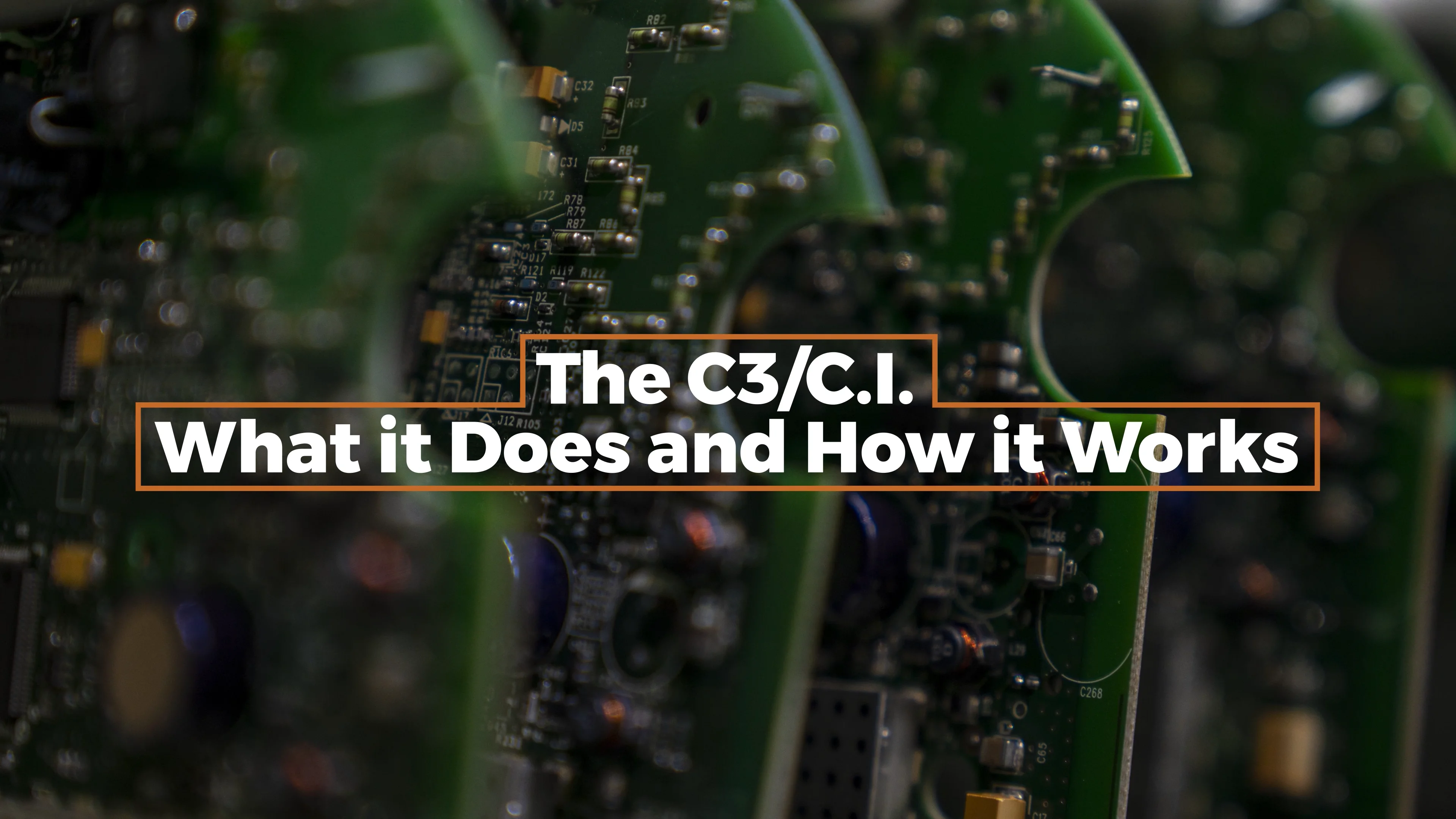 The C3/C.I. - What it Does and How it Works on Vimeo