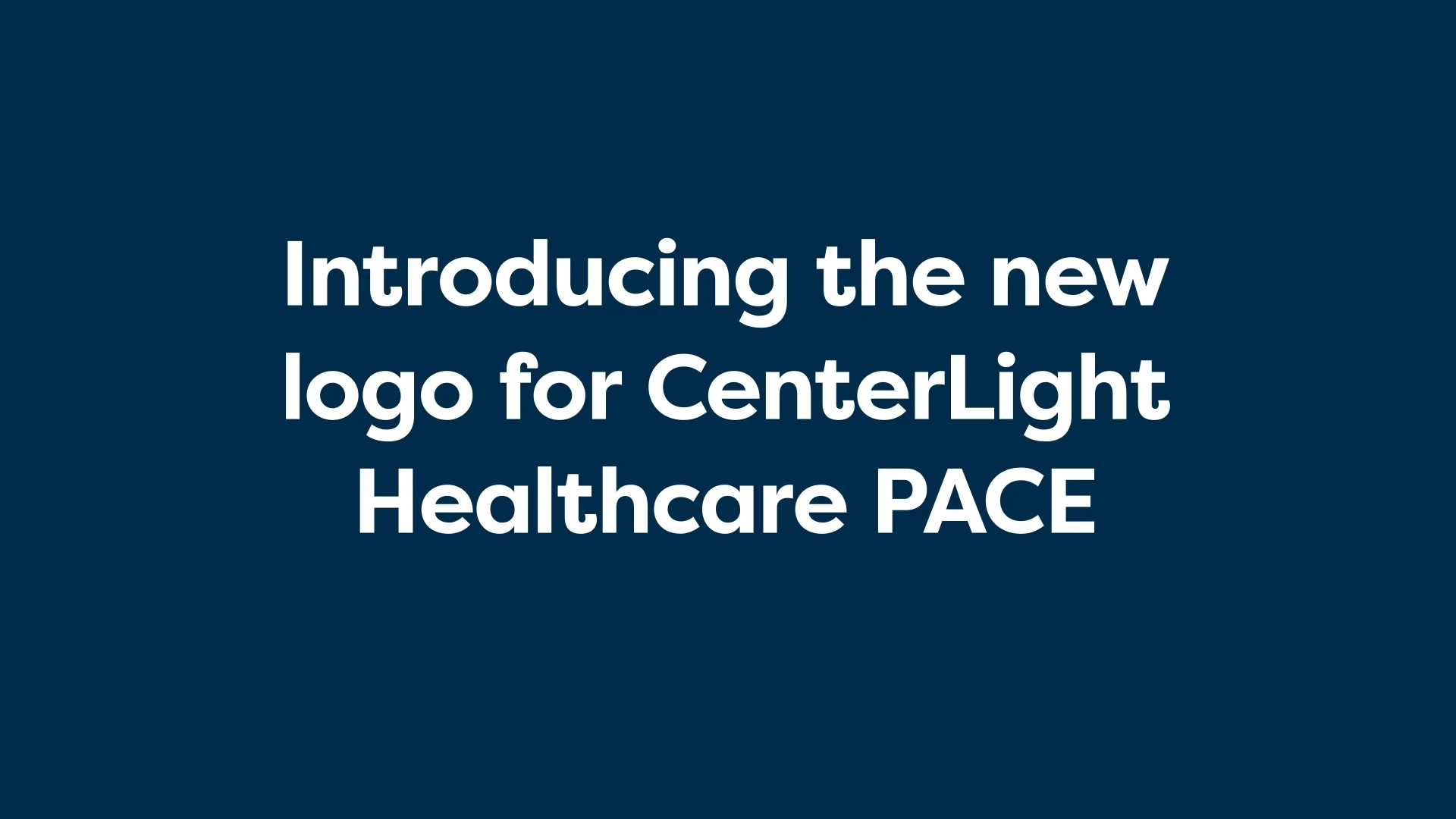 Introducing: CenterLight PACE's New Logo on Vimeo