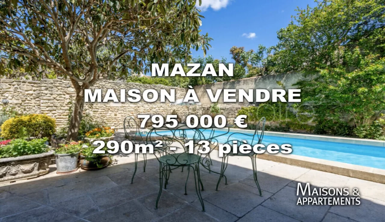 MAZAN - MAISON À VENDRE - 750 000 € - 290 m² - 13 pièces on Vimeo