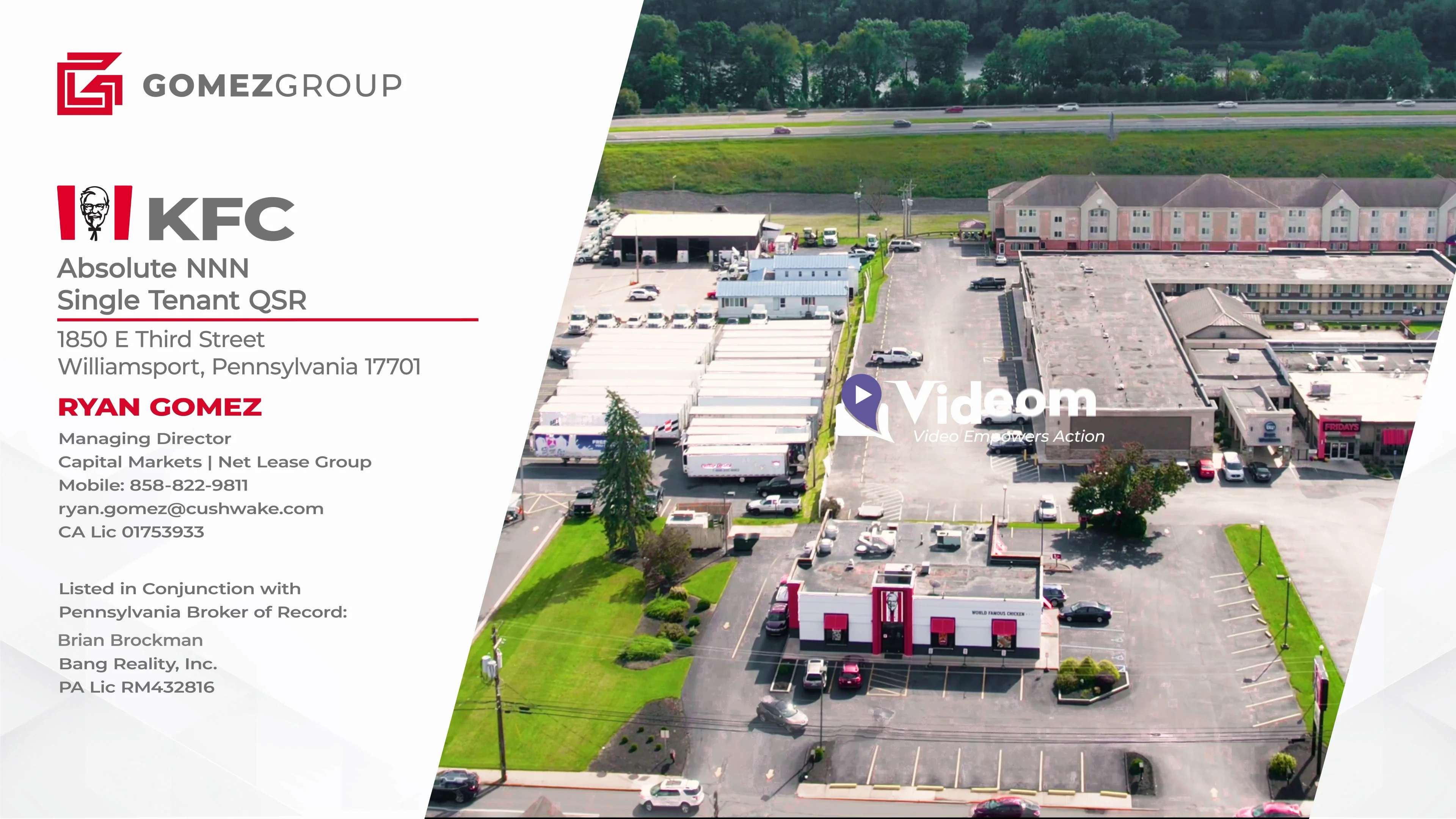 For Sale | KFC | 1850 E Third St., Williamsport, PA 17701 | Gomez Group ...