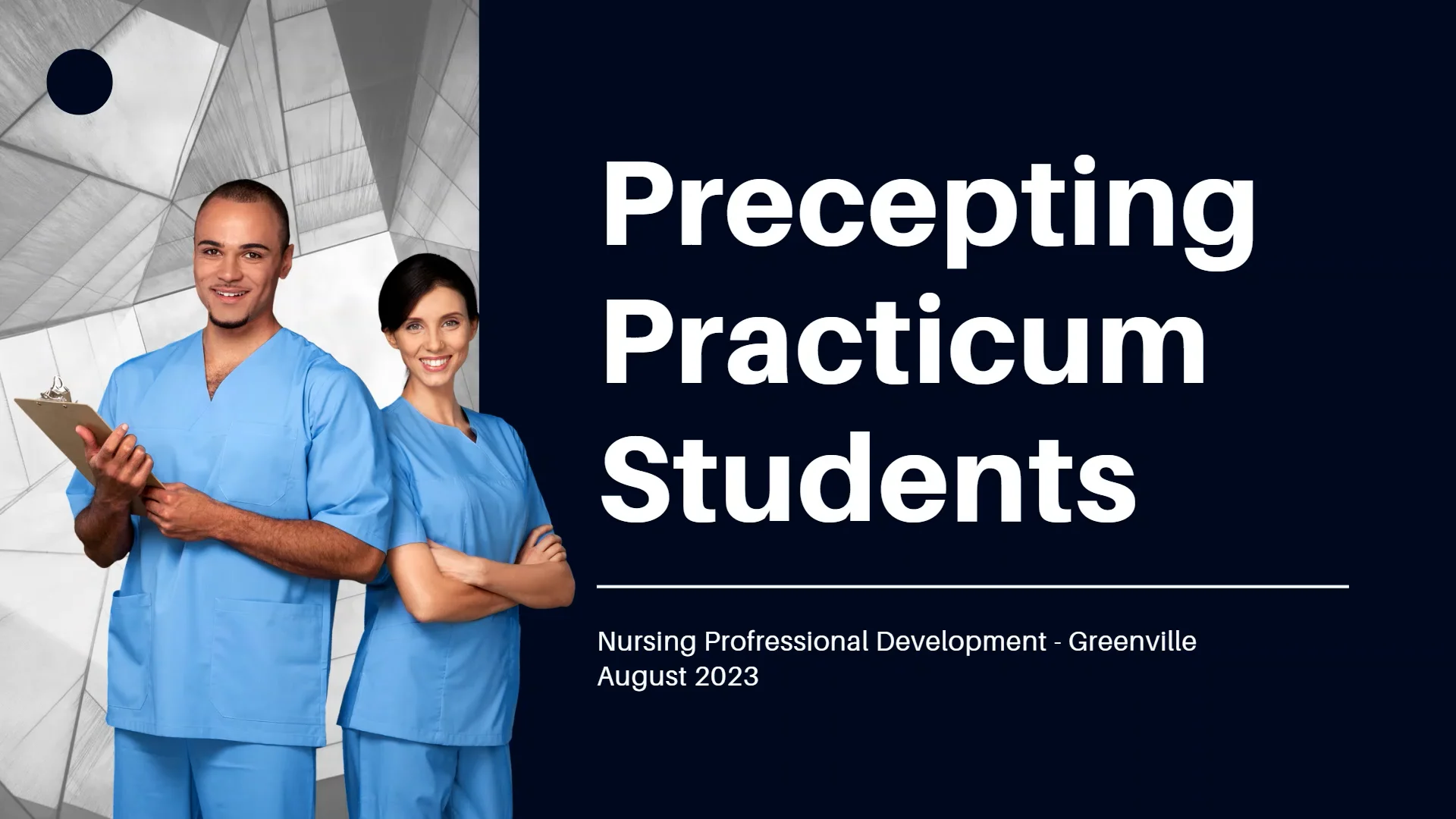 Precepting Practicum Students
