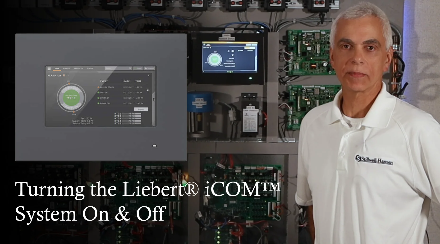 iCOM Minute-Turning the Liebert® iCOM™ System On & Off on Vimeo