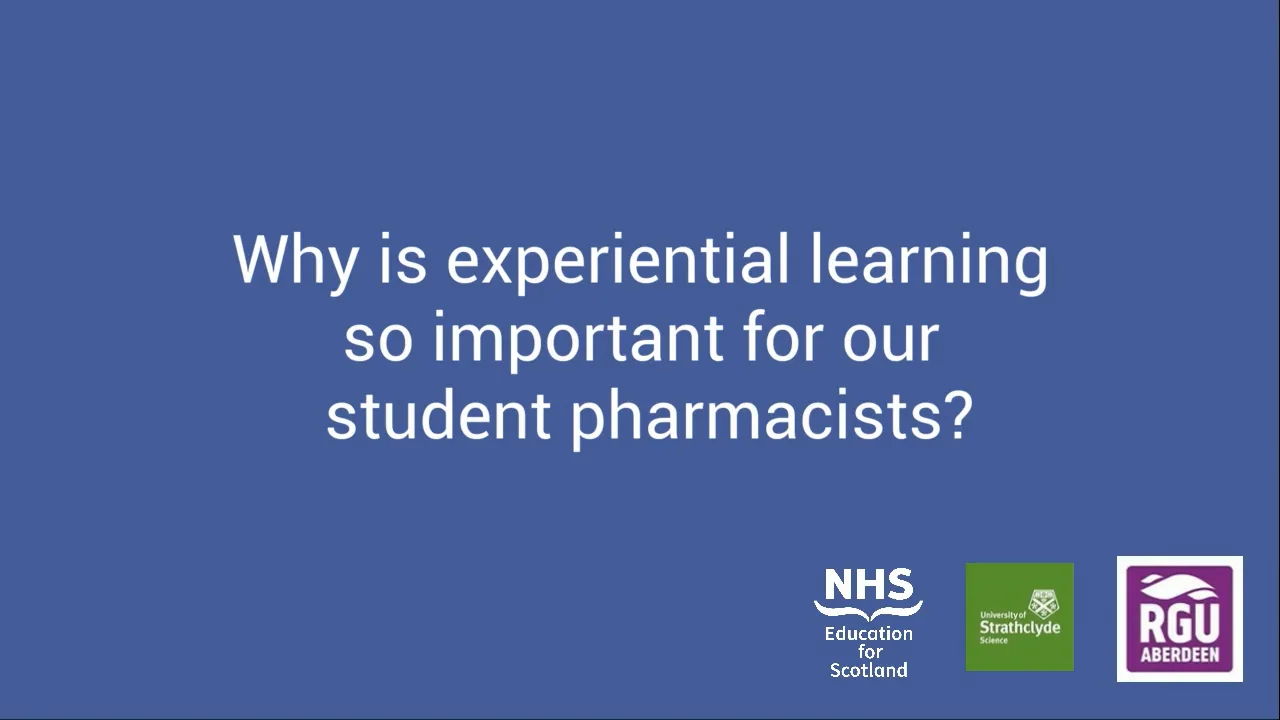 How Experiential Learning helps Pharmacy students on Vimeo