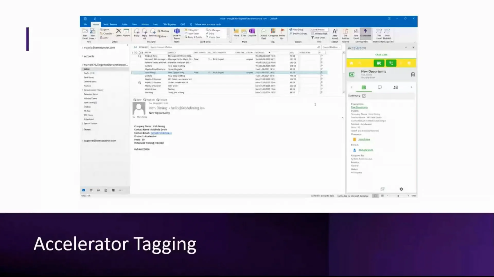 CRM Together Portfolio - Accelerator Tagging on Vimeo