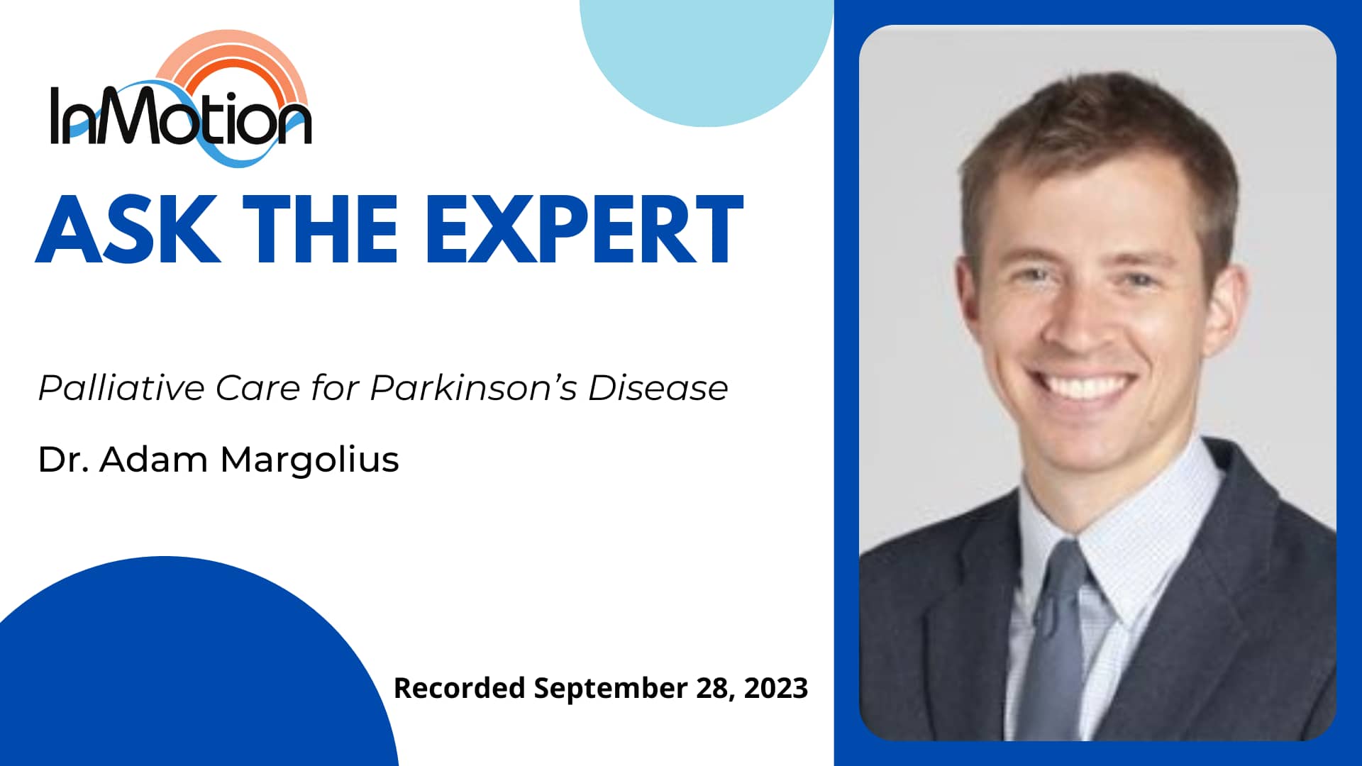 Palliative Care and Parkinson's Disease, presented by Dr. Adam ...