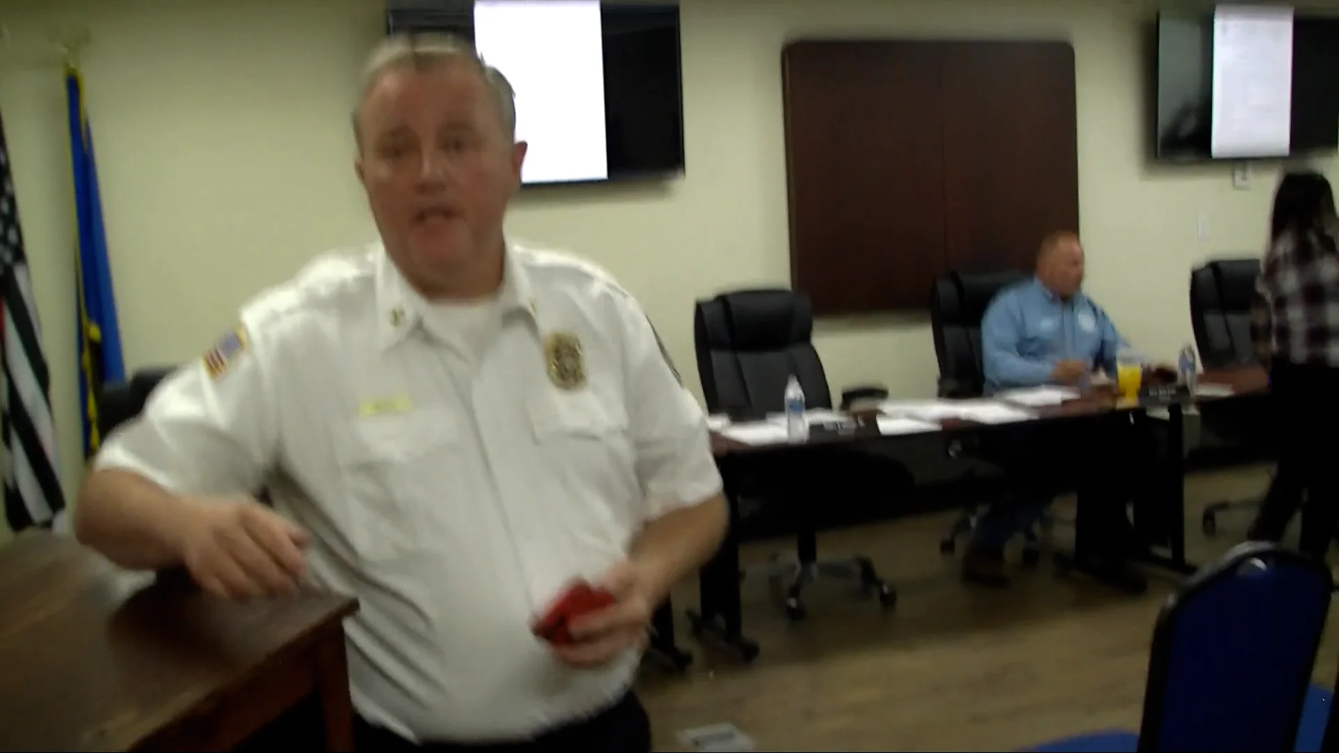 NLCFPD Fire Chief Jason Nicholl kicks out Fernely Citizen & Union ...