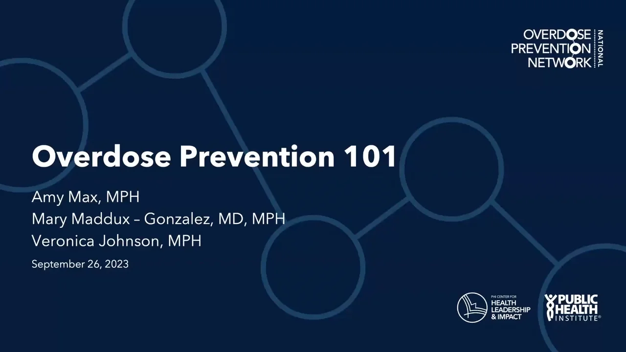 Overdose Prevention 101