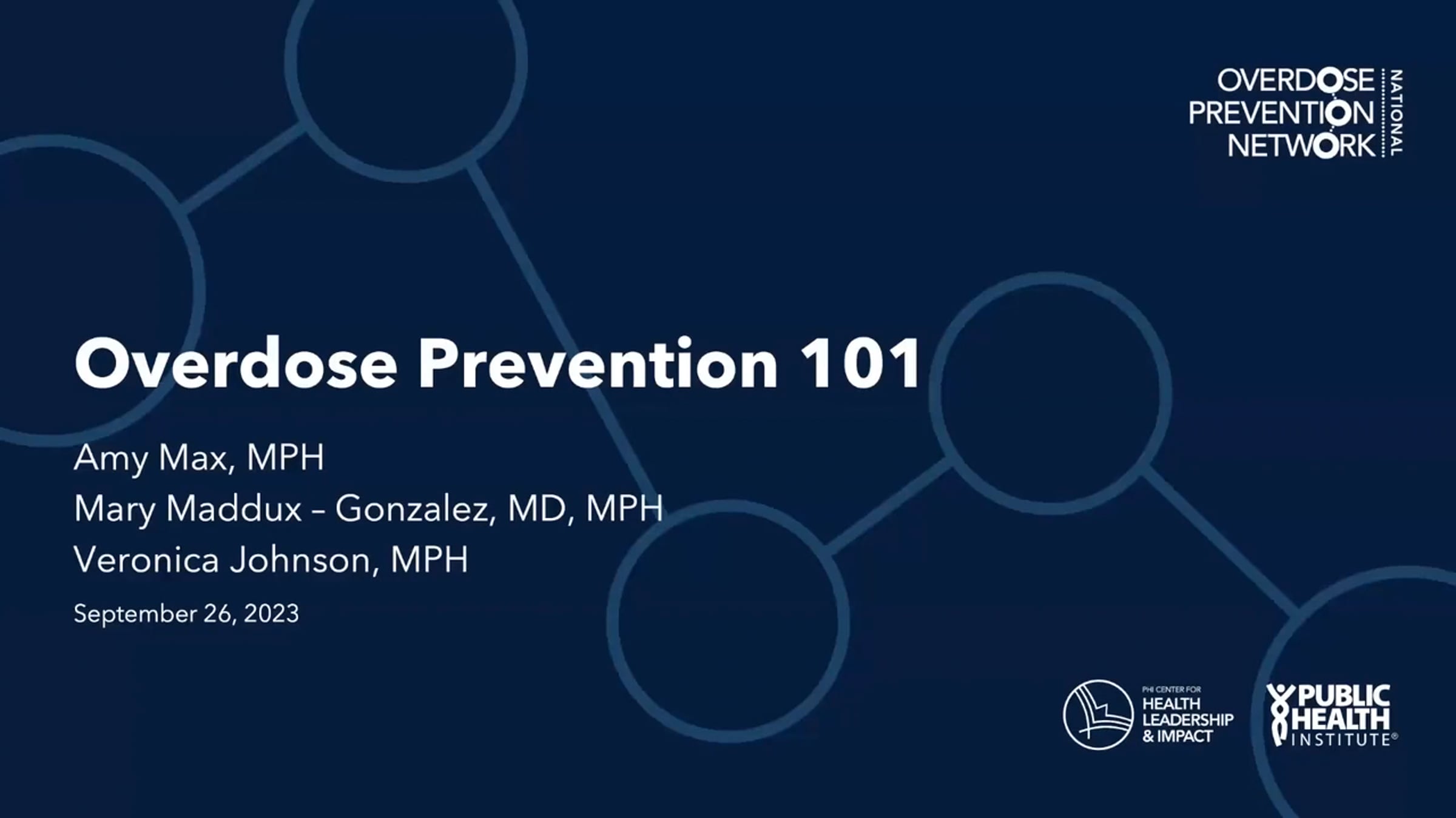 Overdose Prevention 101